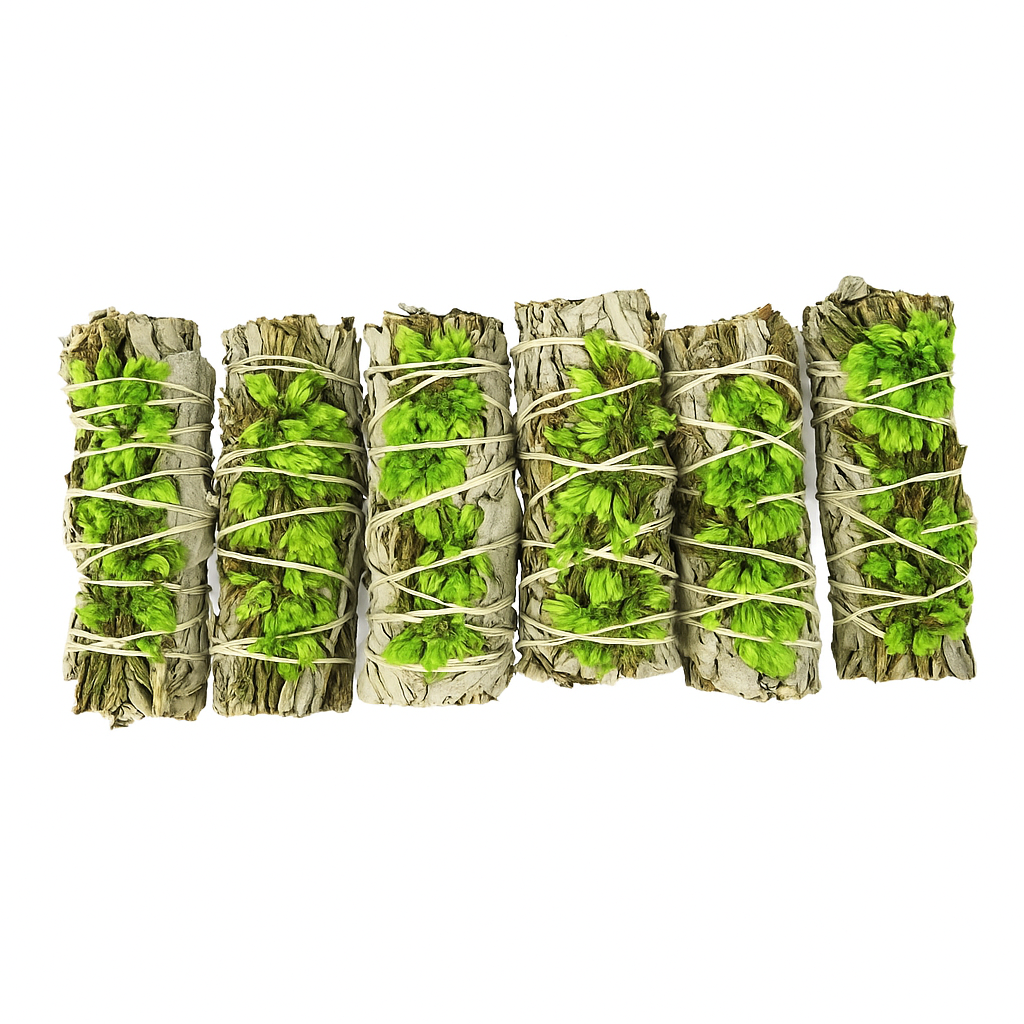 Luck Smudge Stick – White Sage + Green Mitron for Positive Energy & New ...