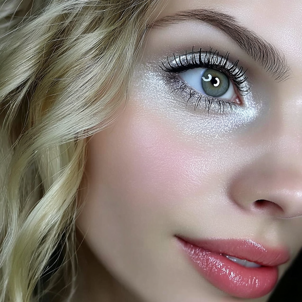 eye makeup white colour