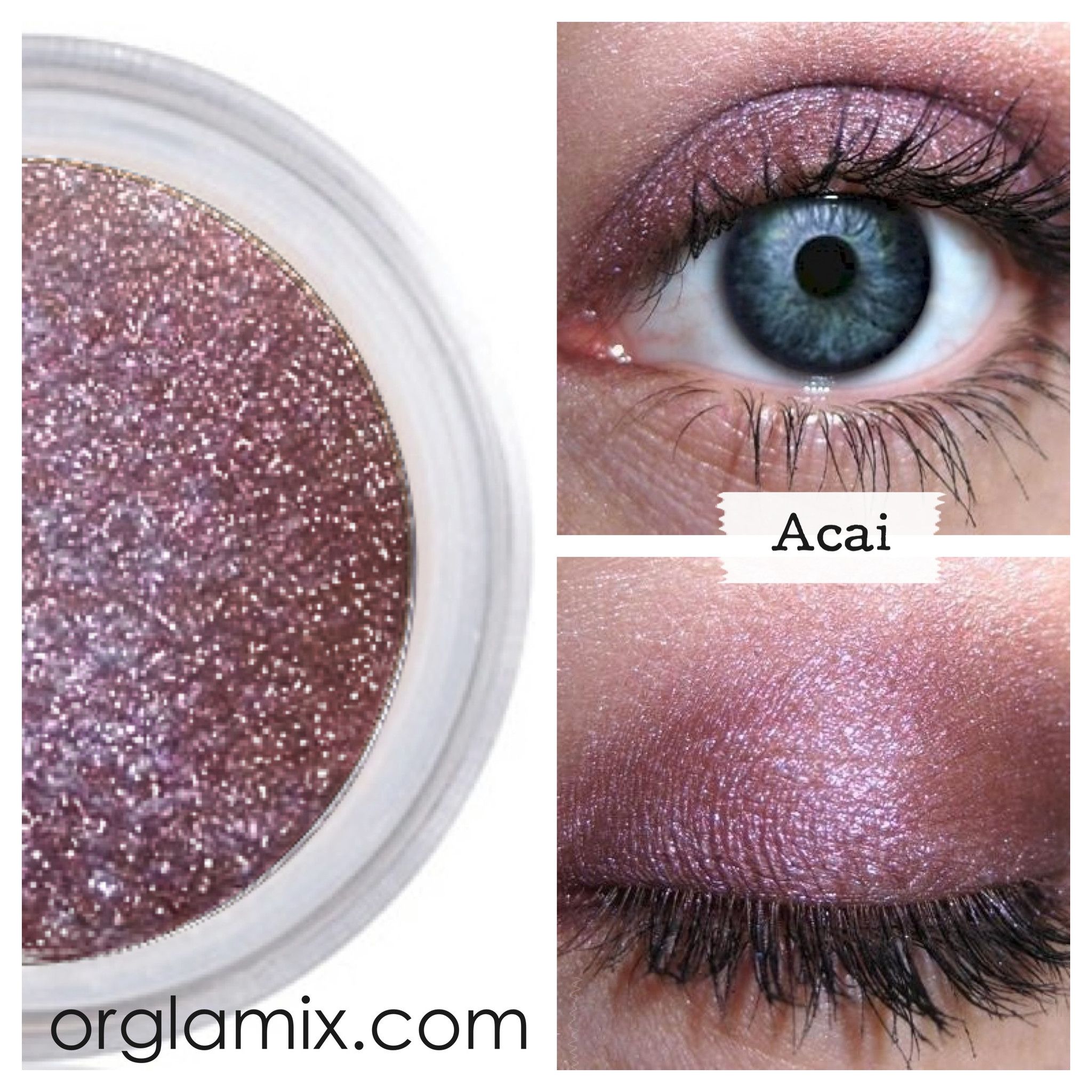 Acai Natural Eyeshadow 100% Pure + Natural Eye Shadow | Orglamix ...