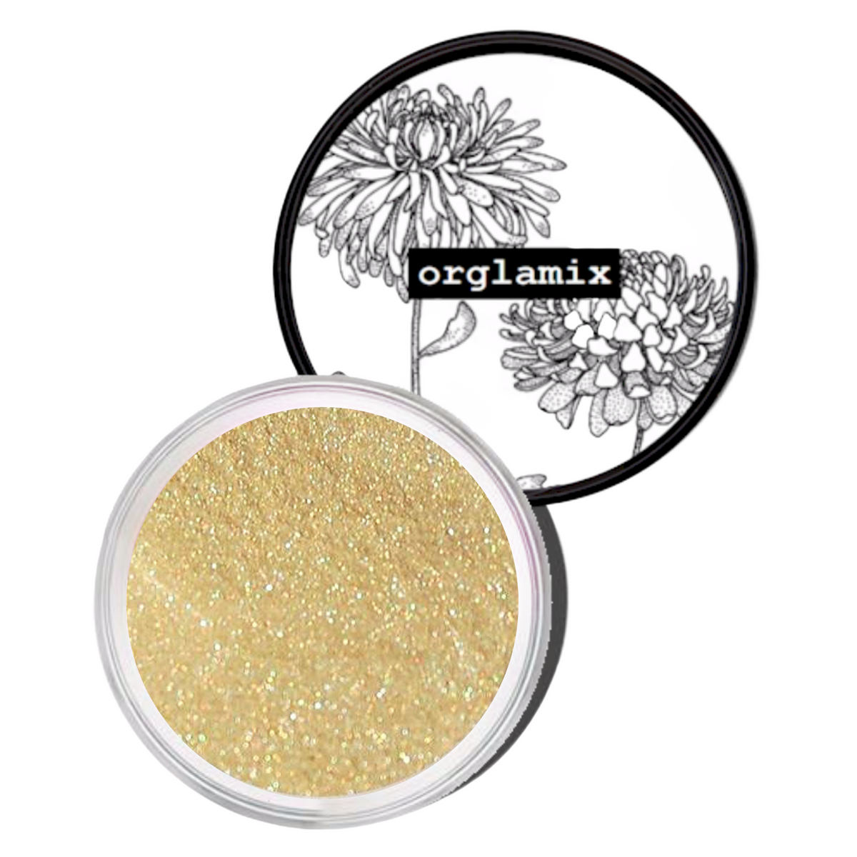 Solar Natural Mineral Eyeshadow -Solar Golden Yellow Shimmer Eye Shadow ...