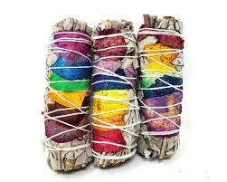 7 Charka Rose Rainbow Sage Smudge Sticks | Orglamix - Orglamix Clean ...
