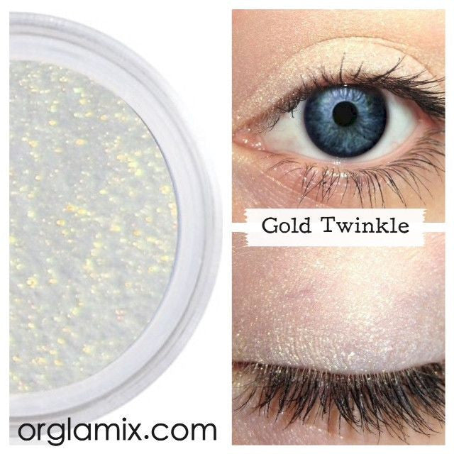 Gold Twinkle Effects - Sparkling Gold Shimmer Color Shifting Eye Shadow ...